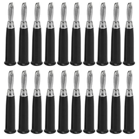 Banana Plug,20Pcs Banana Connector 4mm Banana Wire Plug Banana Cable ...