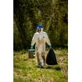 400 Protective Disposable Suit with Respirator Fit Hood, Durable ...
