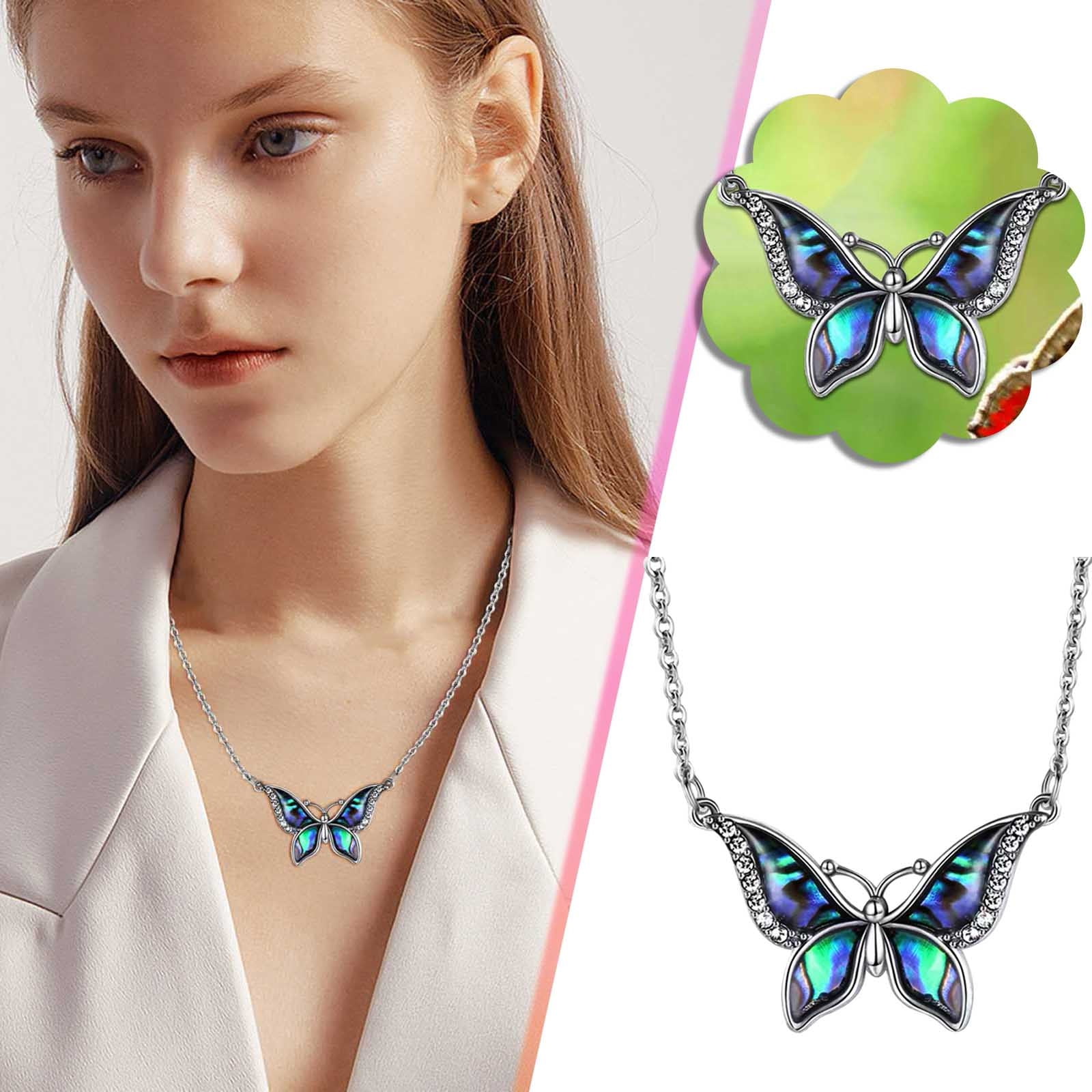 Click here for Smihono Up To 65 Off Ladies Butterfly Necklace Col... prices