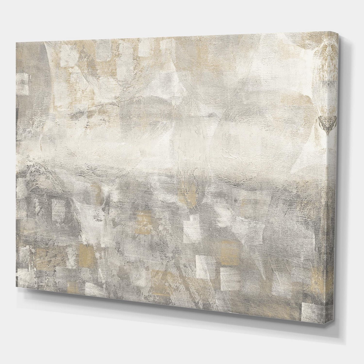 Click here for Designart Gray Abstract Watercolor Canvas Wall Art... prices