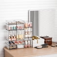 4 Pack Clear Stackable Storage Drawers,4.4'' Tall Acrylic Drawer ...
