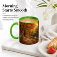 Autumn Forest Path Coffee Mug, Cozy Nature Mug, Fall Birthday ...