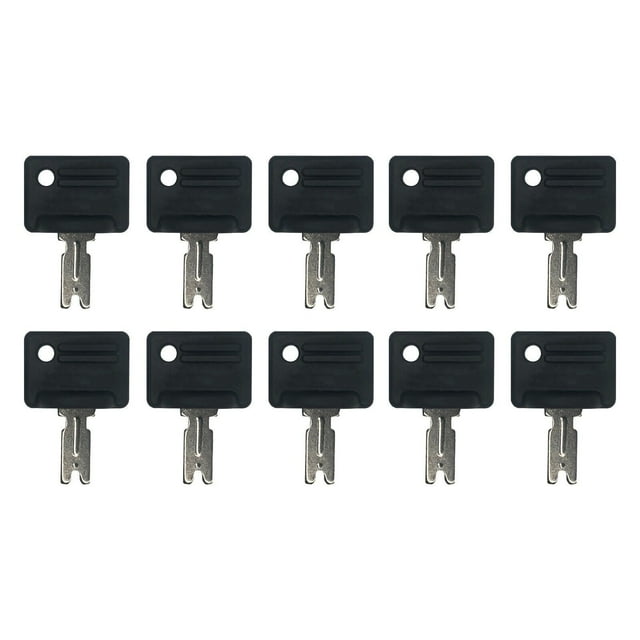 10 Pack Ignition Keys Replacement For Forklift Caterpillar Crown Clark ...