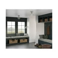 Atwell Collection One-Light Brushed Nickel Mid-Century Modern Semi ...