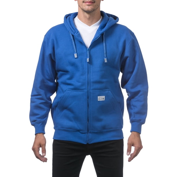 Pro Club Men's Heavyweight Full Zip Fleece Hoodie - Walmart.com