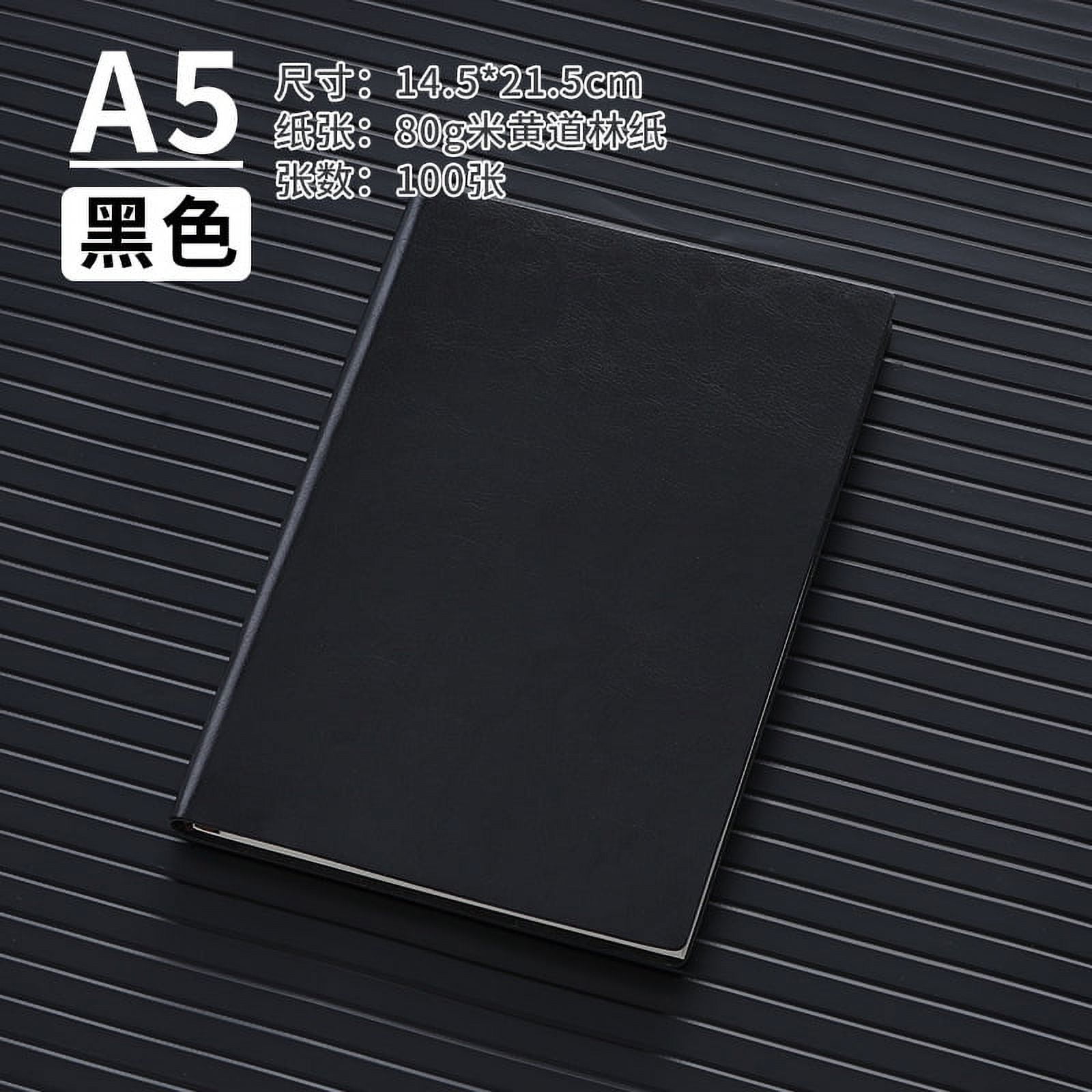 Nvzi Cuaderno de cuero A5 con tapa dura y compartimento para bolígrafos ...