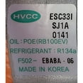 OEM New A/C Compressor for 12-15 Sonata 13-16 Optima Hybrid 2.4L OE ...
