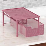 Simple Houseware Stackable Cabinet Basket Drawer Organizer, Pink ...