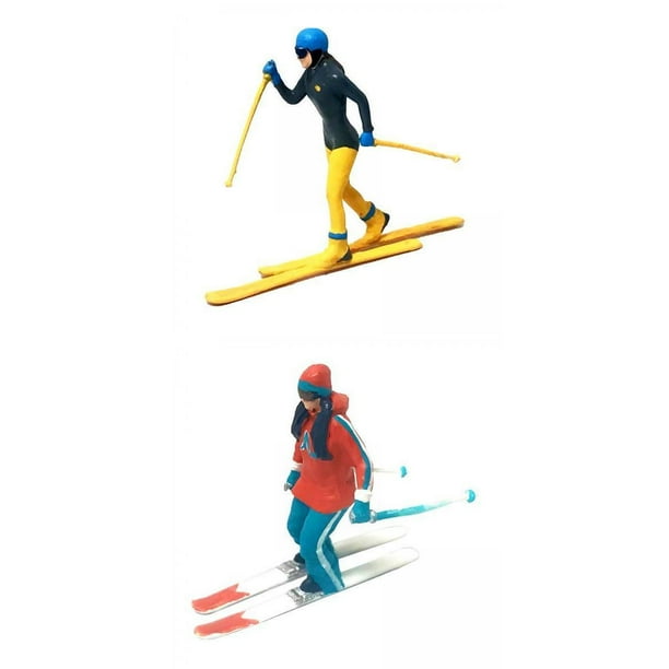 Miniature Model Skiing Figures Hand Painted Scenery Toys Street Scene ...