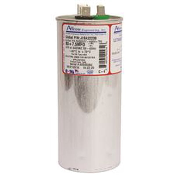 AMRAD ENGINEERING ROUND MOTOR RUN CAPACITOR, 80/7.5 MFD, 370/440 VAC ...