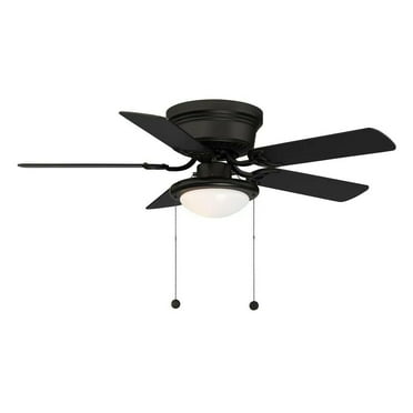 Mainstays 44" Satin Nickel Hugger Ceiling Fan, 5-Blade - Walmart.com