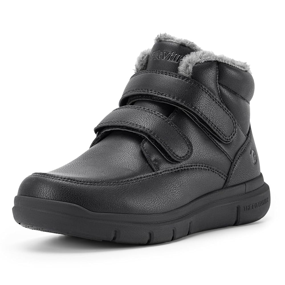 Click here for Fitville Wide Mens Winter Snow Boots Waterproof Fa... prices