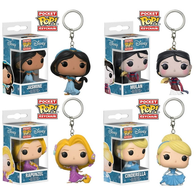 Funko Pocket POP! Keychains - Disney Princesses - SET OF 4 (Cinderella ...