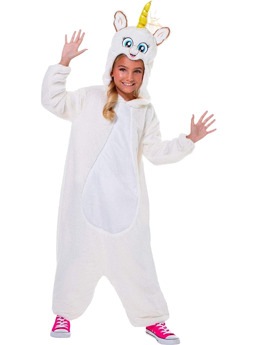 Palamon Girl's Fingerlings White Unicorn Gigi Deluxe Costume Small 4-6 ...