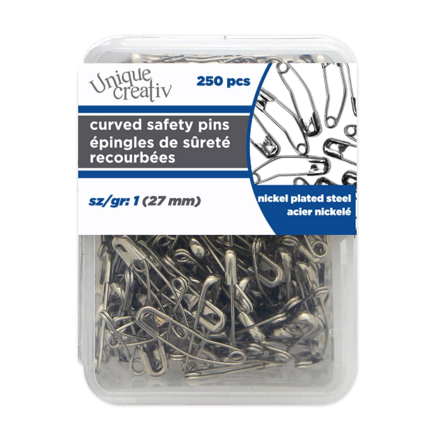 Click here for Unique Creativ Curved Safety Pins  27 Mm  250‑pack... prices