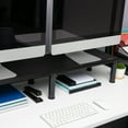 Mind Reader Large Dual Monitor Stand for Computer Screens, Riser ...