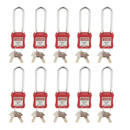 10 Pcs Lockout Padlock Lock, Key Retaining, Safe, | Walmart Canada