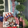 4th of July Patriotic Cat Garden Flag 12x18 Inch Double Sided Small ...
