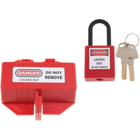 Safety Electrical Plug Lockout Box Plastic Power Plug Lock Out Padlock ...