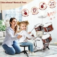 Zmoon 30" Musical Instruments Drum Set for Kids, Tween Kids Drum Set, 5 ...