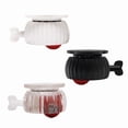 4PCS White Universal Furniture Caster Wheels with Brake, Mute Non-Punch ...