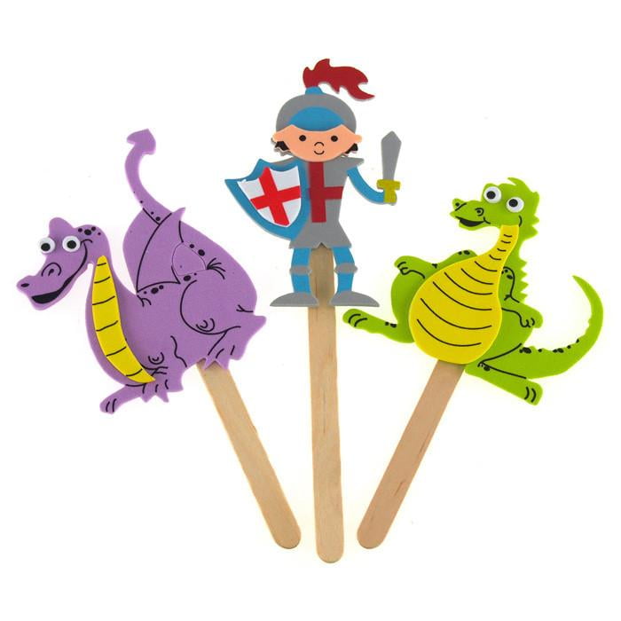 DIY Foam Character Stick Puppets - A Knight's Tale - Walmart.com
