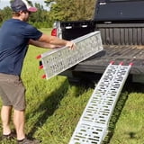 Titan Ramps 7.5' Folding Aluminum ATV Loading Ramps, Arched Design ...