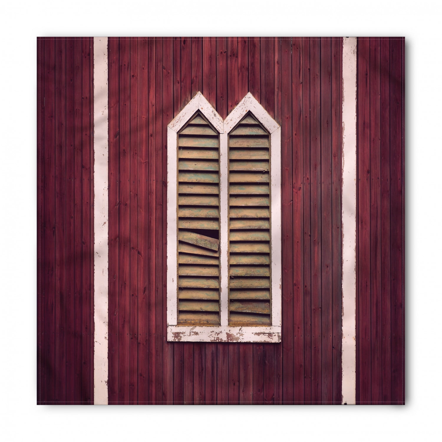 Shutters Bandana, Retro Burgundy Shutters, Unisex Head and Neck Tie, by ...