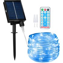 Roman Outdoor Lighted Palm Tree with Holographic Rope Light - 84 ...