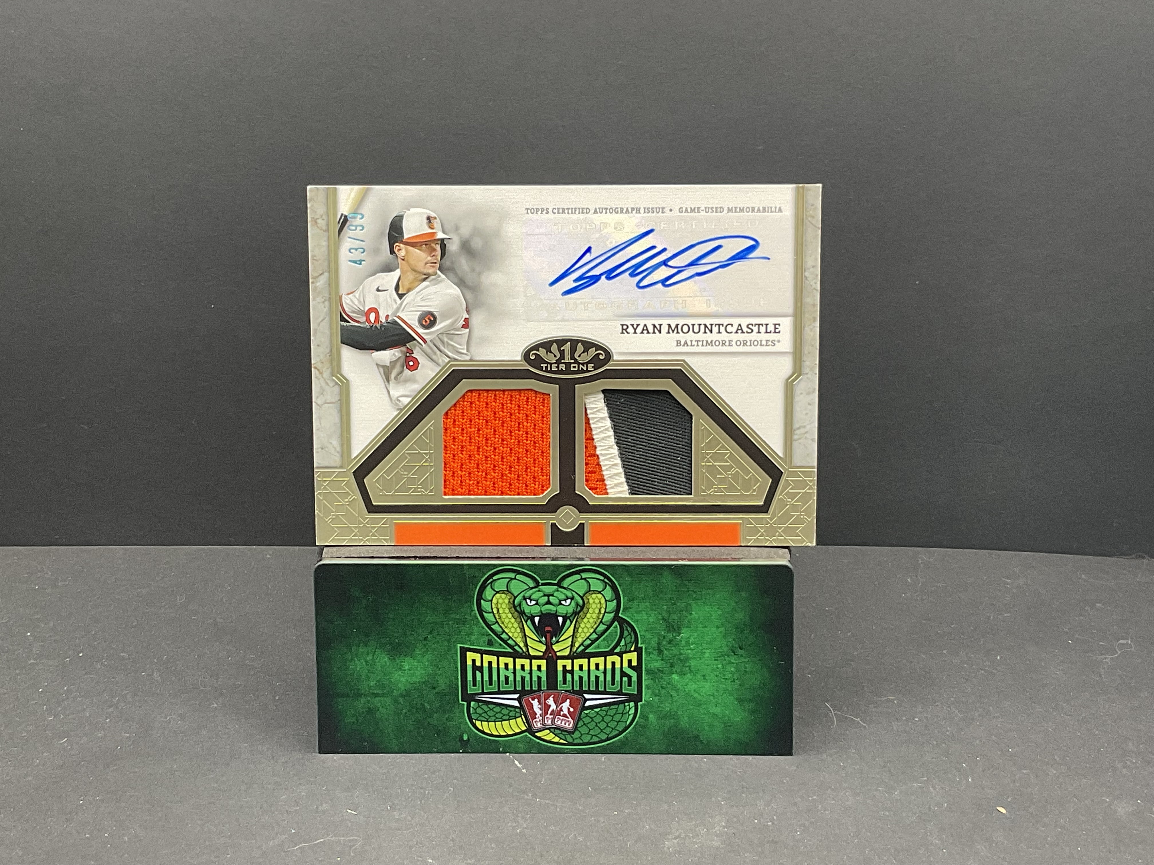 2024 Topps Tier One Ryan Mountcastle #TIAR-RM Dual Relic /99 Jersey ...