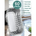 60 6x3.5x2 Disposable Loaf Pans with Small--Foil-Pans-Tin-Foil-Baking ...