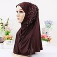 Travelwant Hijab Scarf Girls Hijab Head Scarfs Head Wrap with Flowers ...