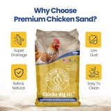 Premium Chicken Sand, Odor Eliminating Bedding for Chicken Coops, 50 Lb ...