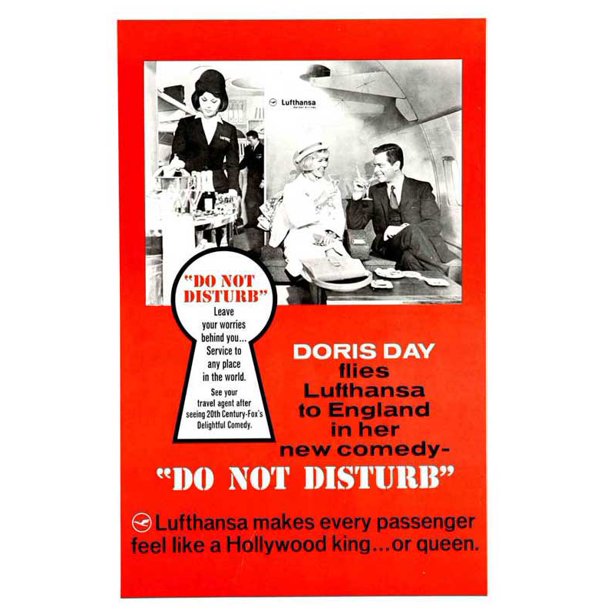 Do Not Disturb POSTER (27x40) (1965) (Style B) - Walmart.com - Walmart.com