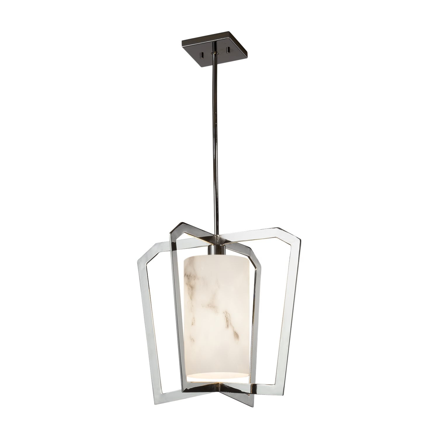 Justice Designs LumenAria Aria 1-LT Intersecting Chandelier - Polished ...