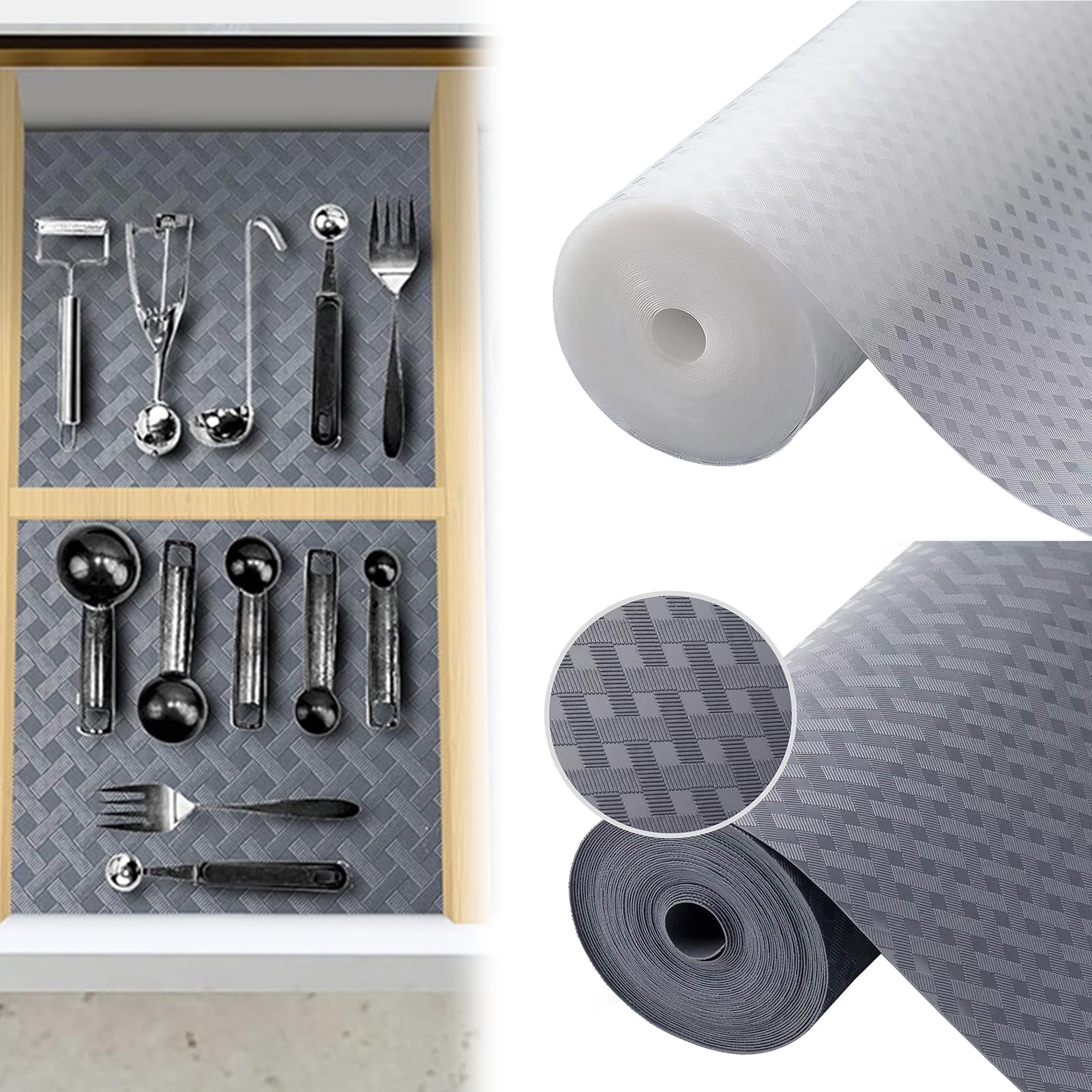 Click here for Unbranded Non-Adhesive Shelf Liner Kitchen Cabinet... prices