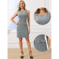 DARING DIVA Women's A-Line Tweed Sleeveless Boat Neck Sheath Midi Dress ...