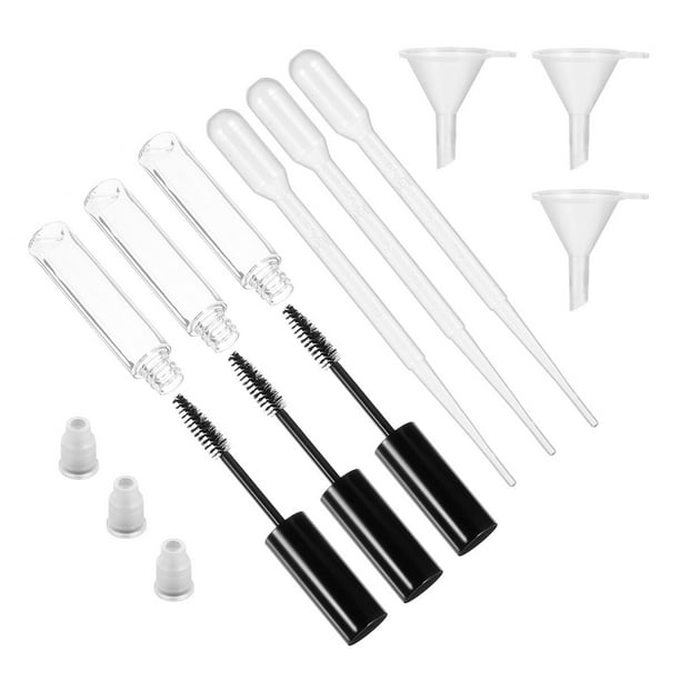 Tubo de rímel, 9 unidades, rellenables, delineador líquido, envases de viaje para artículos de ...