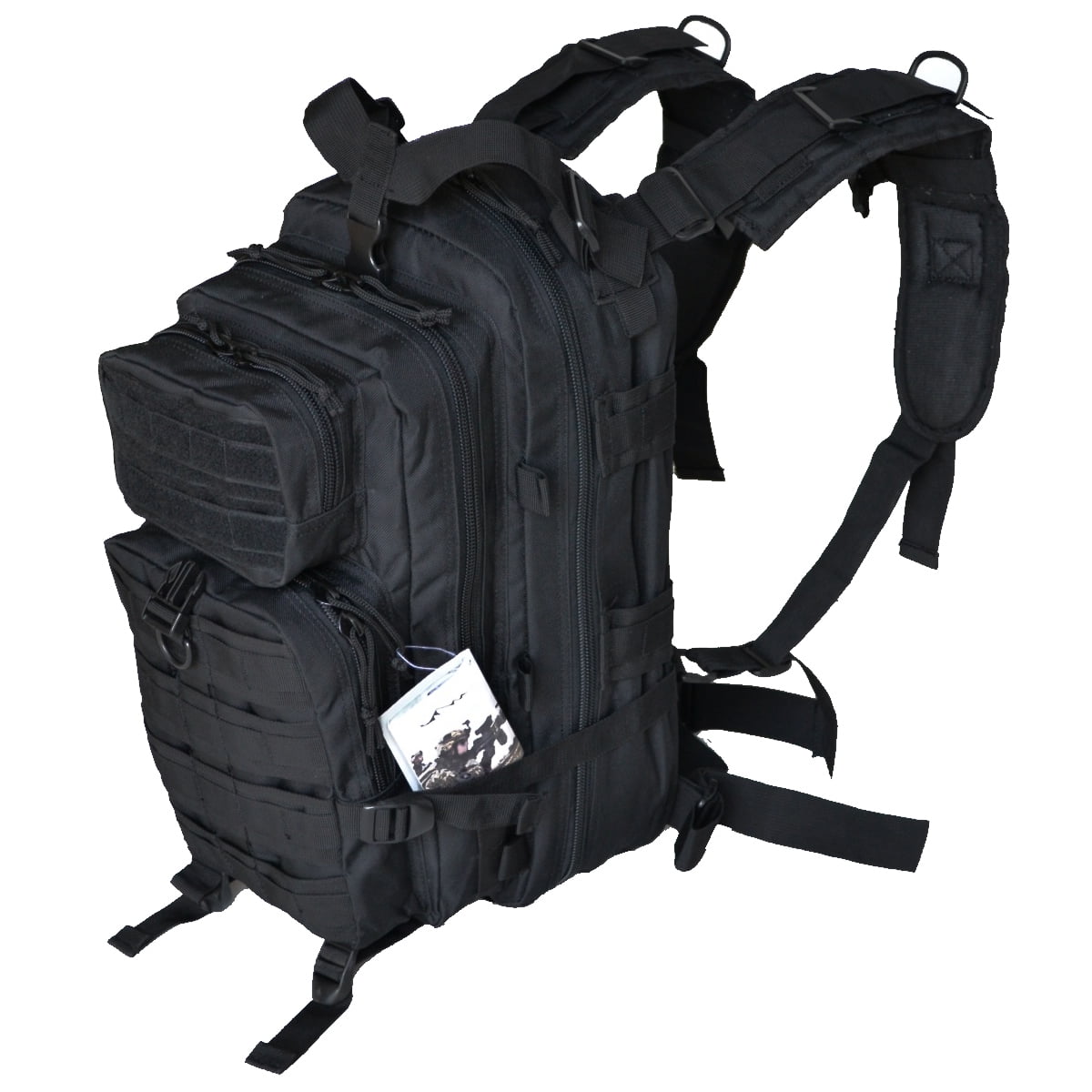 Black Tactical Assault Backpack with Molle Webbing Philippines | Ubuy