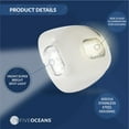 Five Oceans Boat Docking Lights, 2 Pack Marine LED Front and Side Light ...