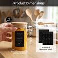 NTGFU 12pcs 8oz Clear Glass Airtight Storage Jars with Bamboo Lids ...