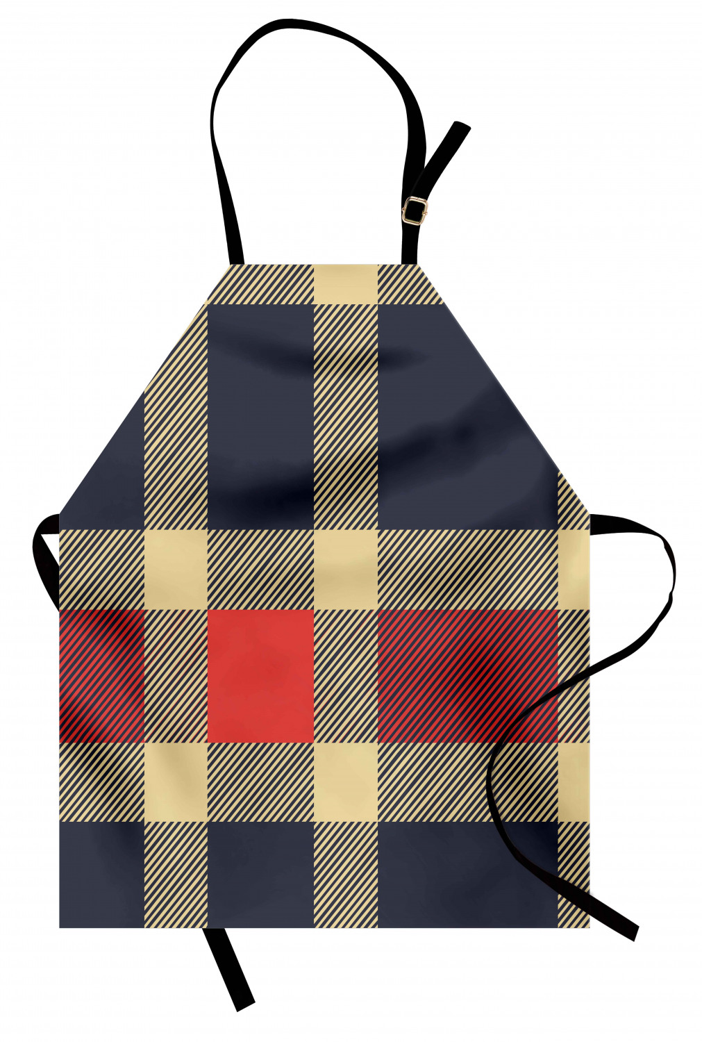 Checkered Apron Vintage Plaid Scottish Tartan Pattern with Retro ...