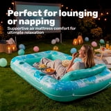 SLOOSH Inflatable Tanning Pool Lounger Float, 70x46 Inches Water Raft ...