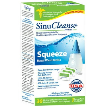 SinuCleanse Squeeze Bottle Nasal Wash System - Walmart.com