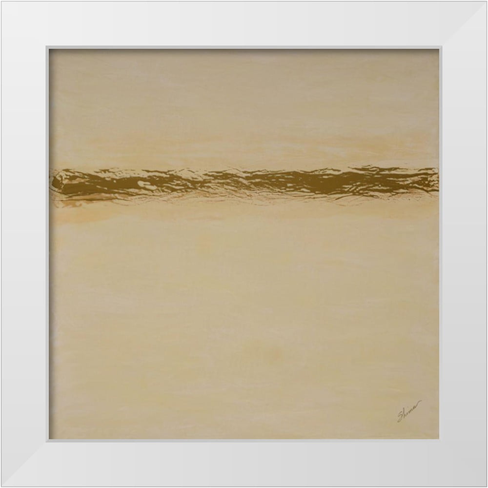 Shanti, Shima 15x15 White Modern Wood Framed Museum Art Print Titled ...