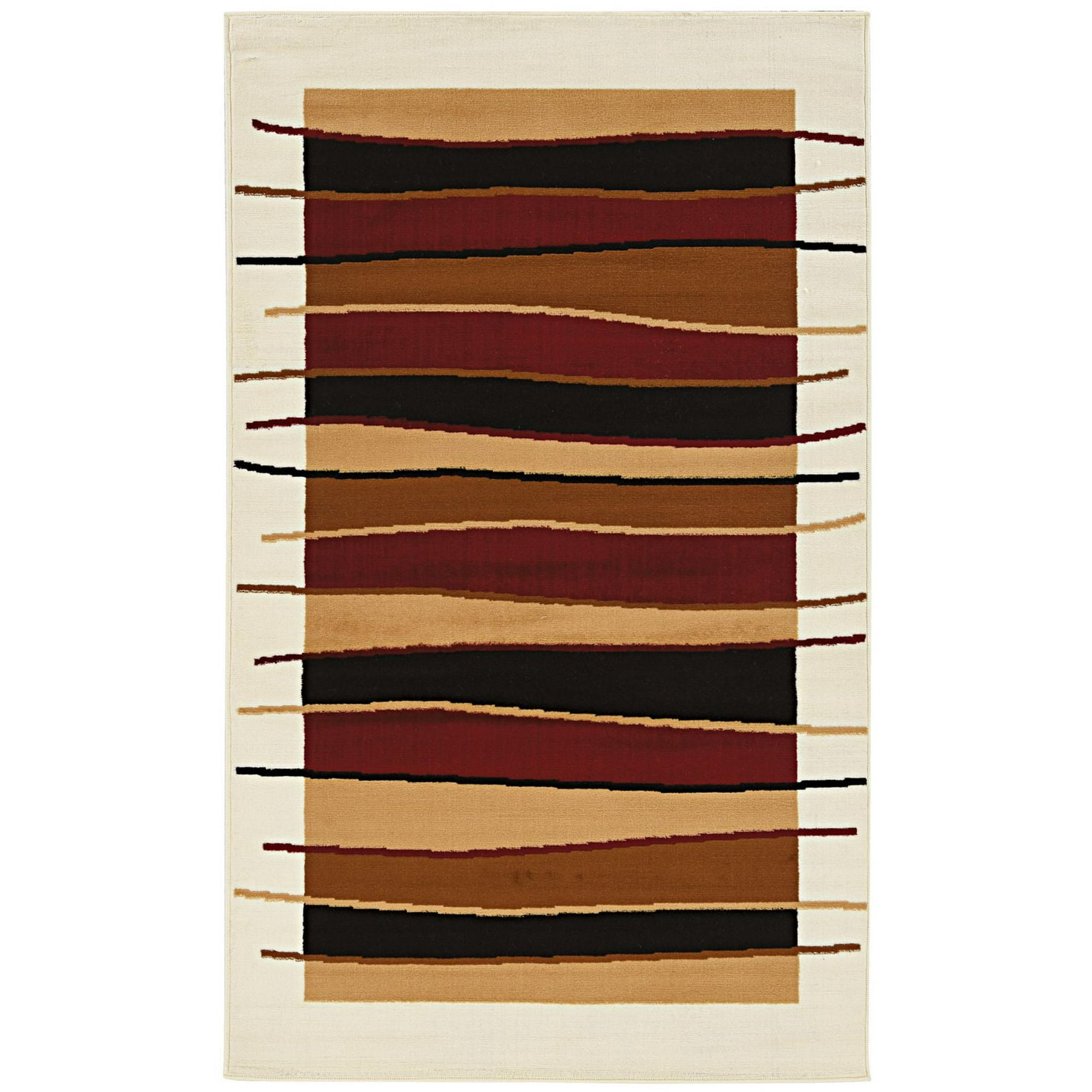 Click here for Linon Capri Linear Cream & Beige 6 5 X 9 3 Area Ru... prices