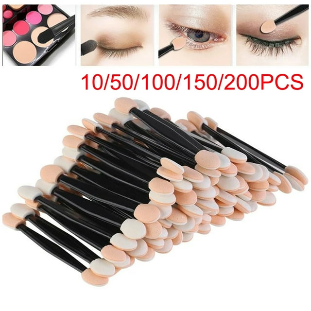 10/50/100/150/200PCS Eye Shadow Applicator Disposable Double Sides ...