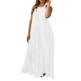 FDGIU Women's 2026 Summer Halter Sleeveless Maxi Dress, Open Back Tie ...