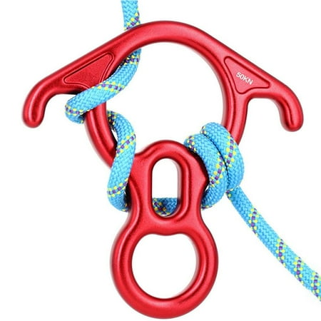 QualitChoice 50KN Rescue Figure 8 Descender Belay Device for Rock ...