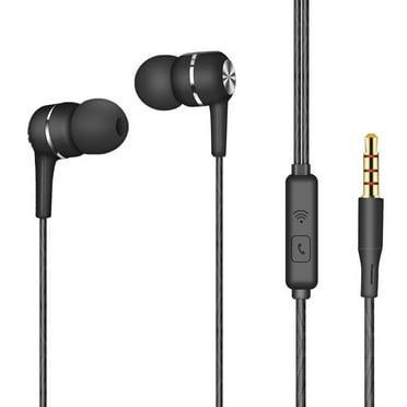 High Quality Sound Universal In-ear Earphones In Black - Walmart.com